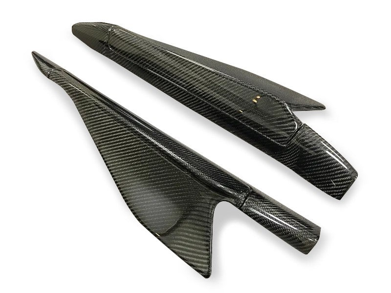 C Style Carbon Fiber Side Skirt Winglets - Audi R8 V10 Type 4S ...