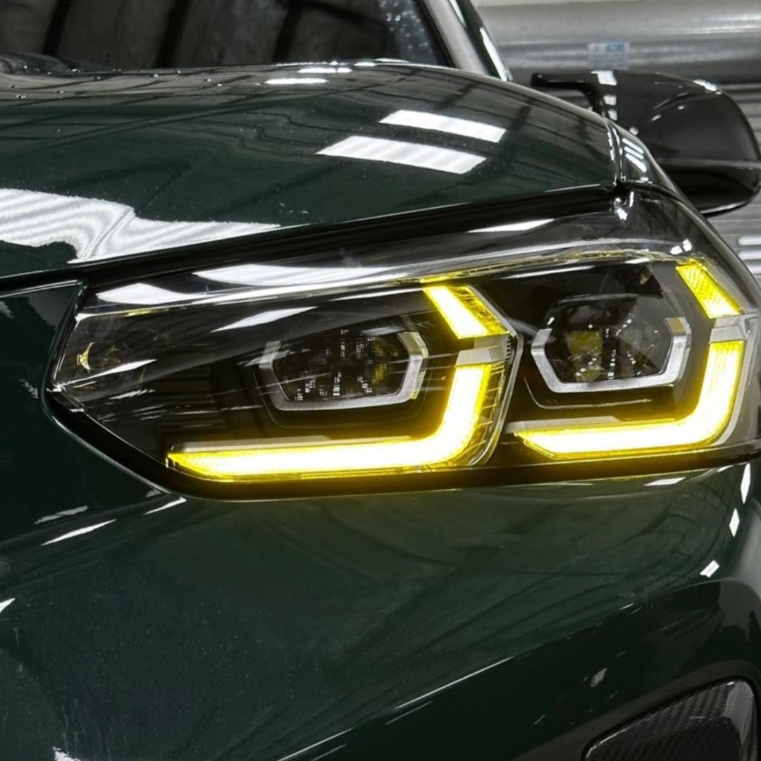 CSL Yellow Headlight DRL Module - BMW F97 X3M, F98 X4M, G01 X3 & G02 X ...