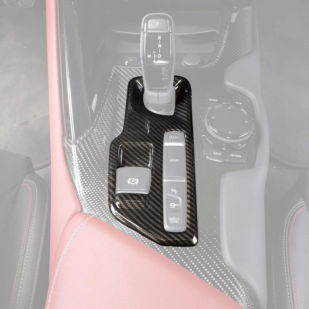 Carbon Fiber Interior Gear Surround Trim - Toyota A90 Supra | BimmerTrend