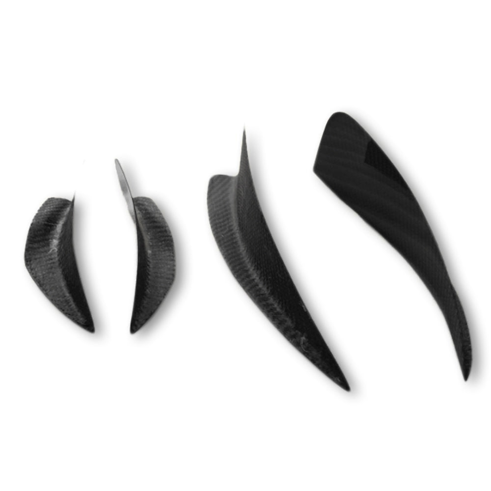 RS3 Style Carbon Fiber Front Bumper Canards - Audi S3 / A3 S Line ...